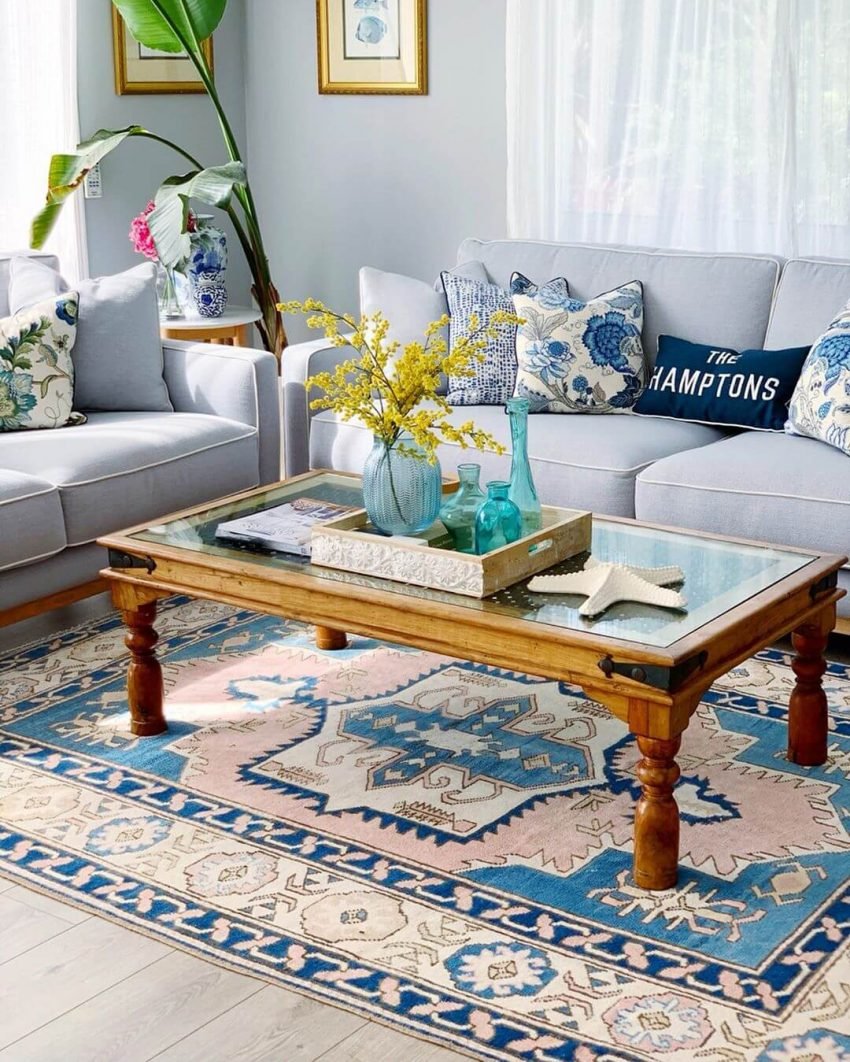 21 Amazing Living Room Rug Ideas to Make the Room Livelier - Harp Times