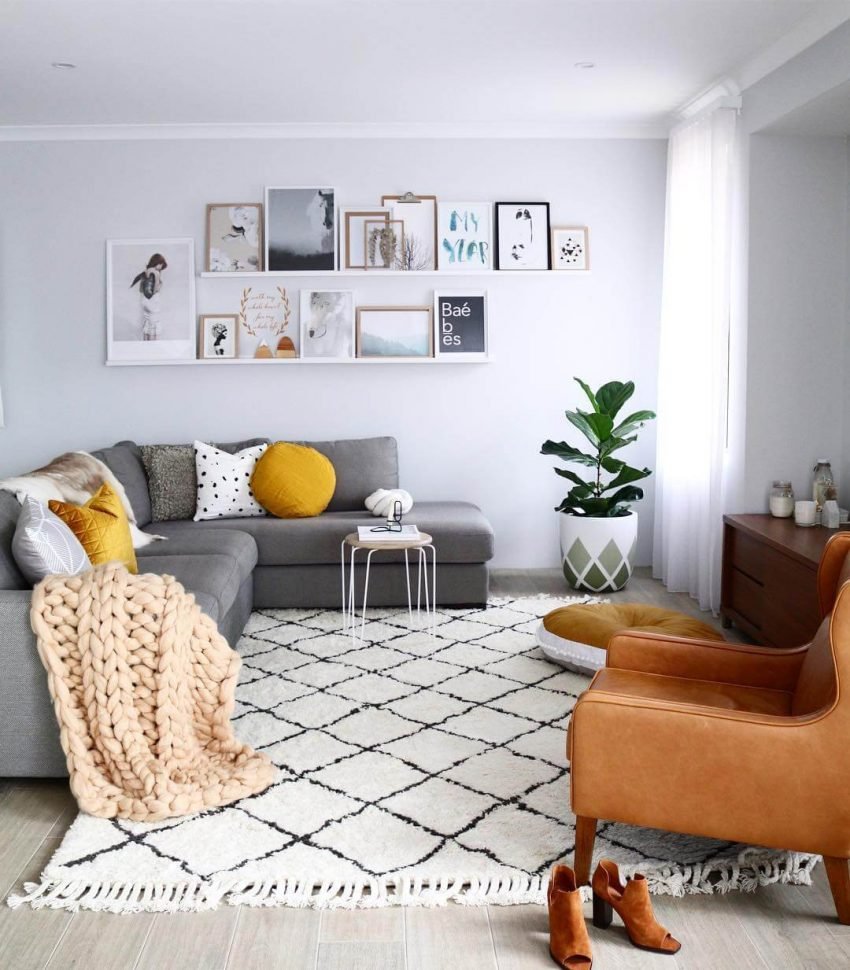 21 Amazing Living Room Rug Ideas to Make the Room Livelier - Harp Times